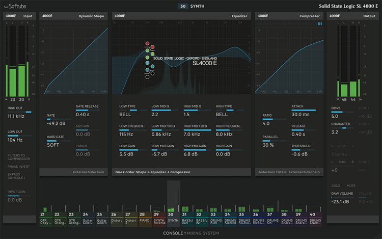 Solid State Logic SL 4000 E plugin - Softube