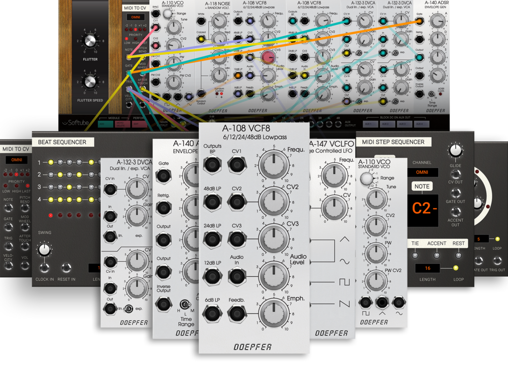 Modular synthesizer plugin - Softube