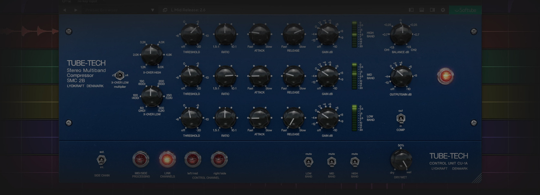 Tube-Tech SMC 2B Multiband Compressor plugin - Softube
