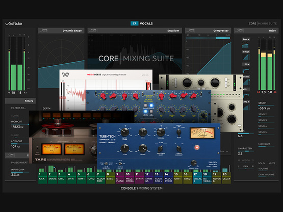 Custom Channel Strips in Console 1 Mixing System - Softube