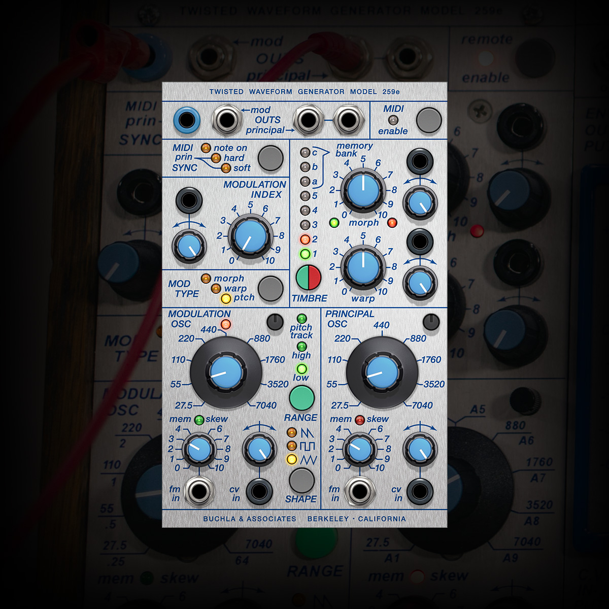 Buchla 259e Twisted Waveform Generator - Modular Expansion - Softube