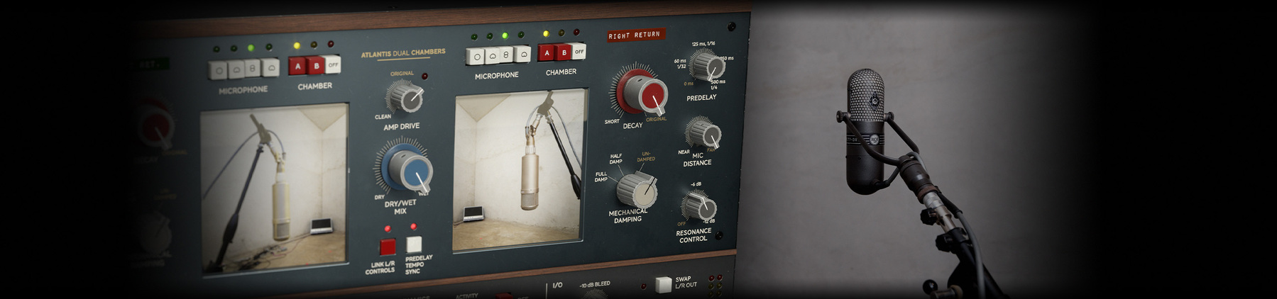 Atlantis Dual Chambers Reverb Plugin - Softube