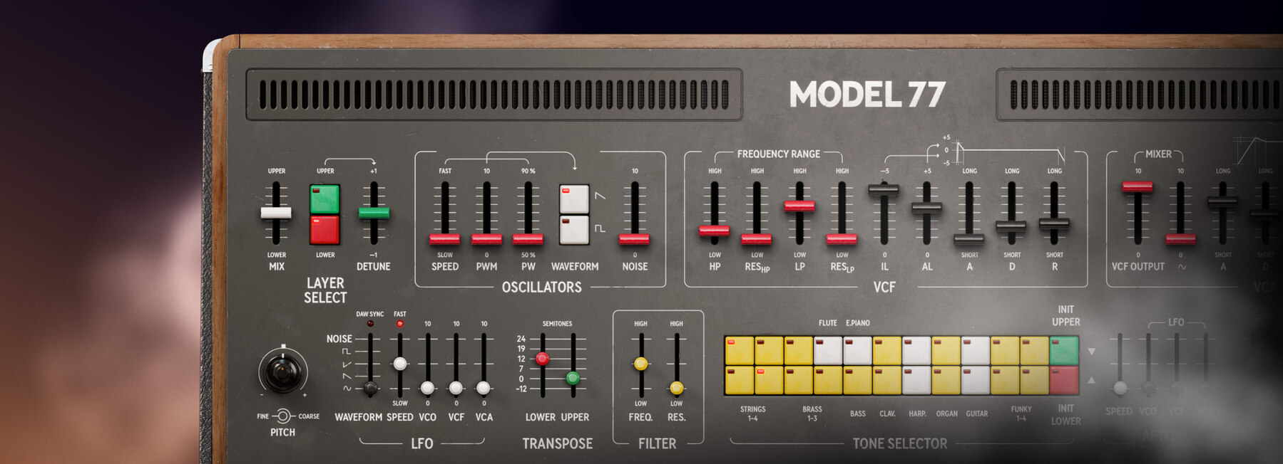 Model 77 Dual Layer Synth - Softube