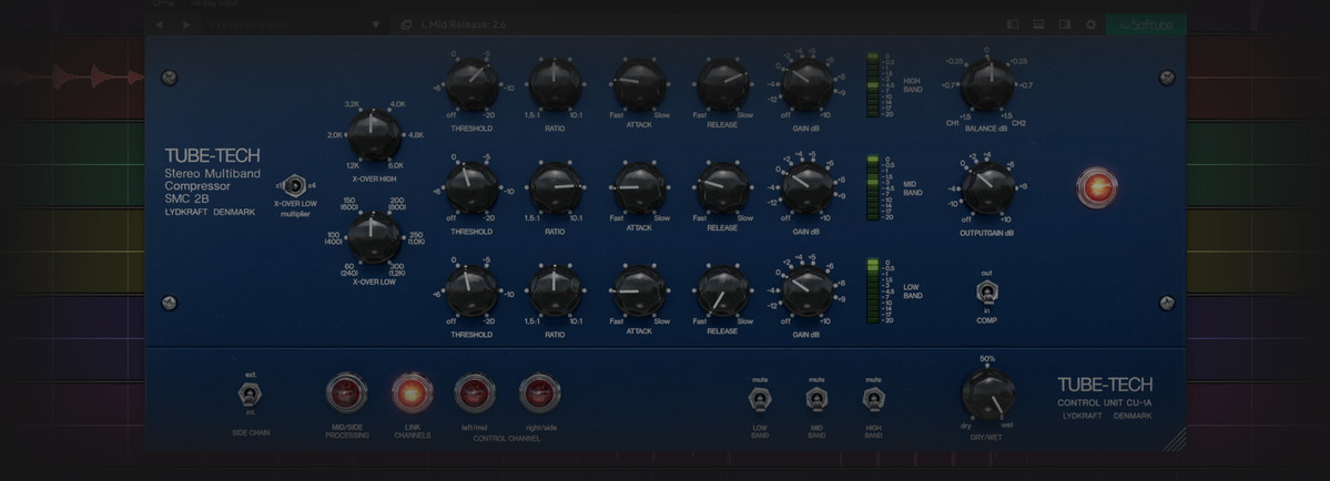 Tube-Tech SMC 2B Multiband Compressor plugin - Softube