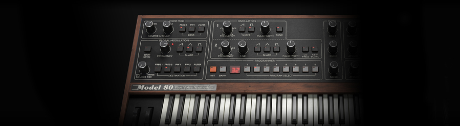 Model 80 Five Voice Synth Plugin - Softube
