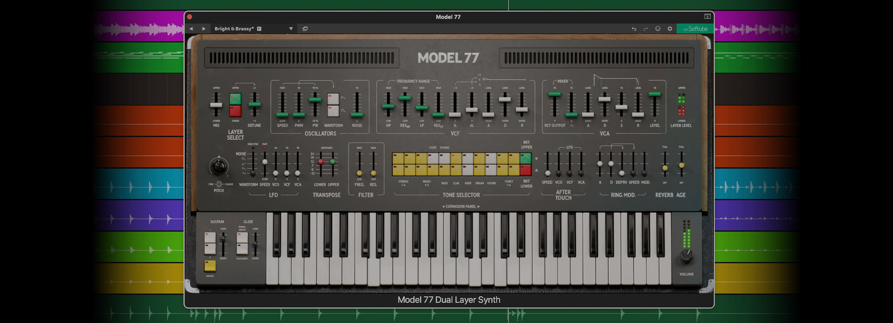 Model 77 Dual Layer Synth - Softube