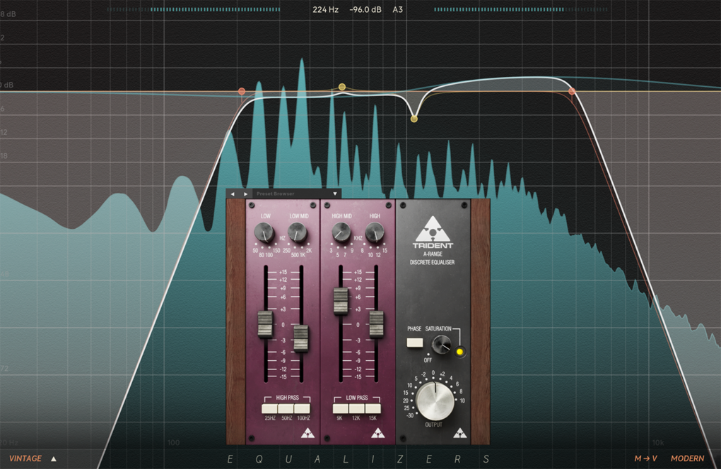 Equalizers & Trident A-range - Softube